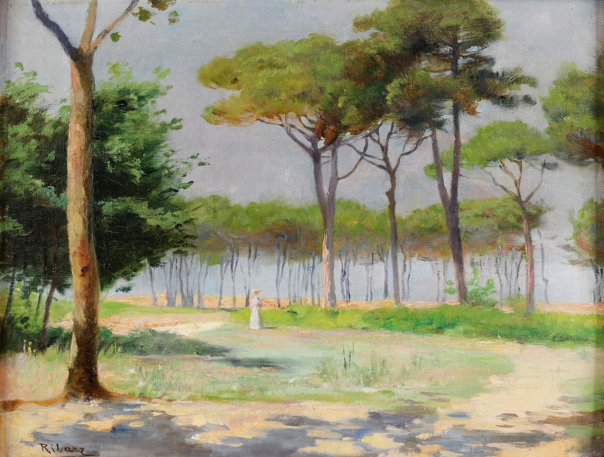 Paseo por el pinar (1900) Rudolf Ribarz